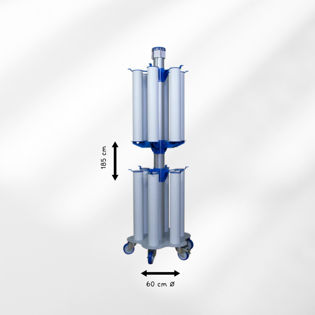 Stock & Roll - Transport trolley for 6 or 12 rolls