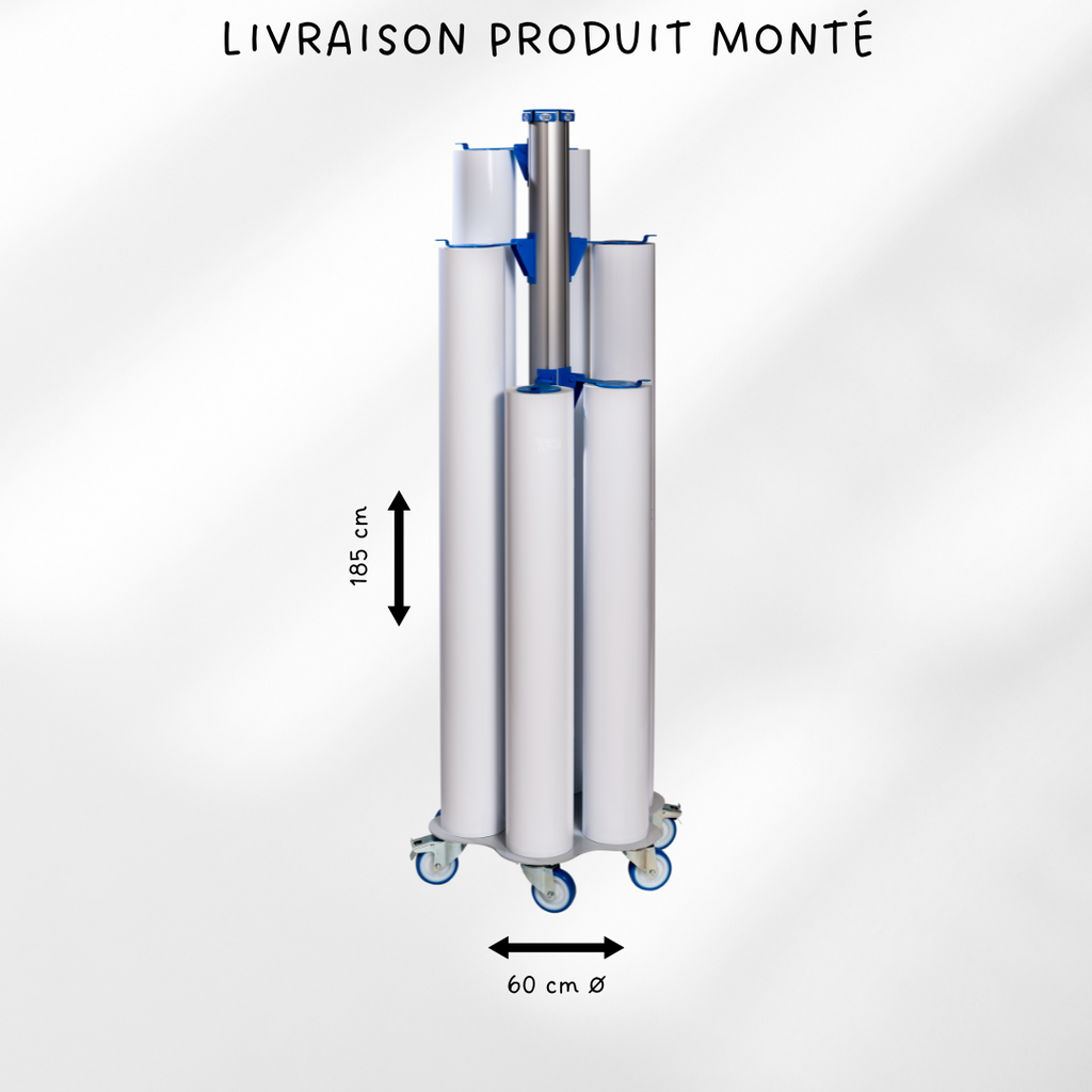 Stock & Roll - Transport trolley for 6 or 12 rolls